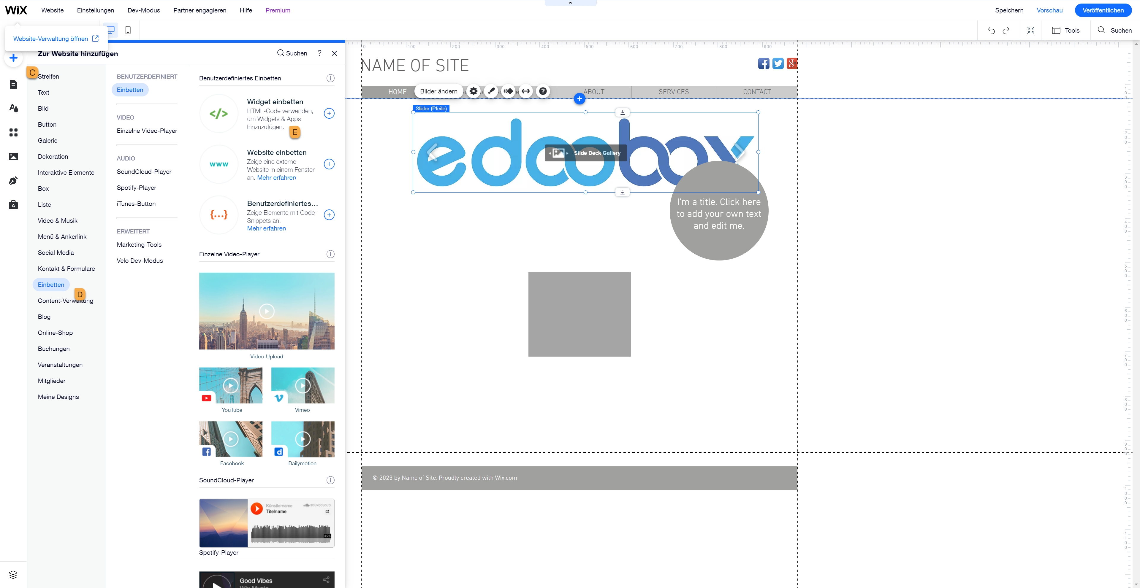 iFrame in Wix Website einbinden